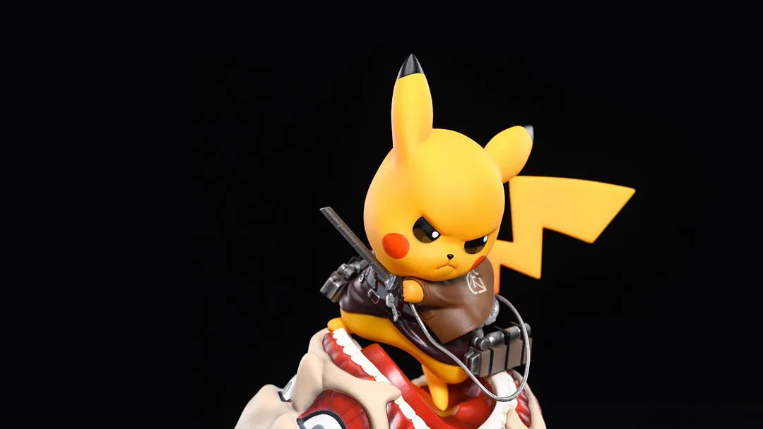 Scout Regiment Cosplay Pikachu - Pokemon Attack on Titan Resin Statue ...