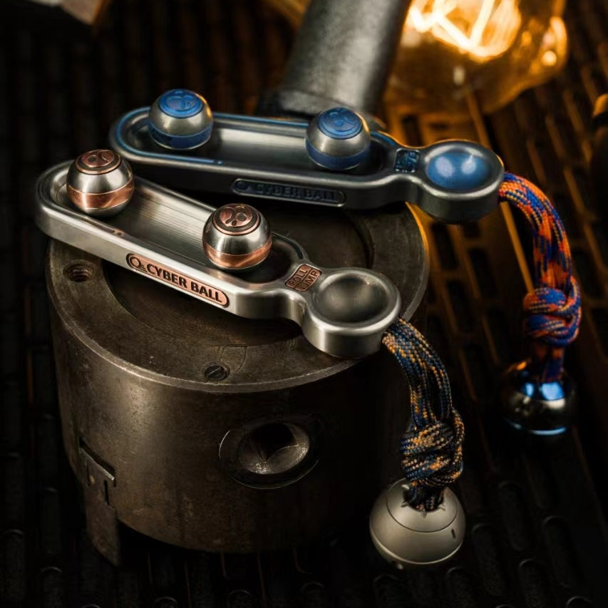 Metal Toys Dz Cyber Ball Bounce Push Slider Fidget Toy Bead Spinner