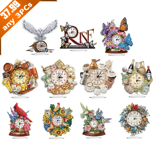 Acrylic Special Shaped Animal 5D Diamond Painting Clock Art Craft for ...