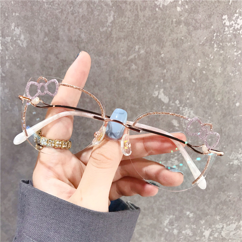 Anti Blue-ray Bling Kitty Customized Glasses - Kimi