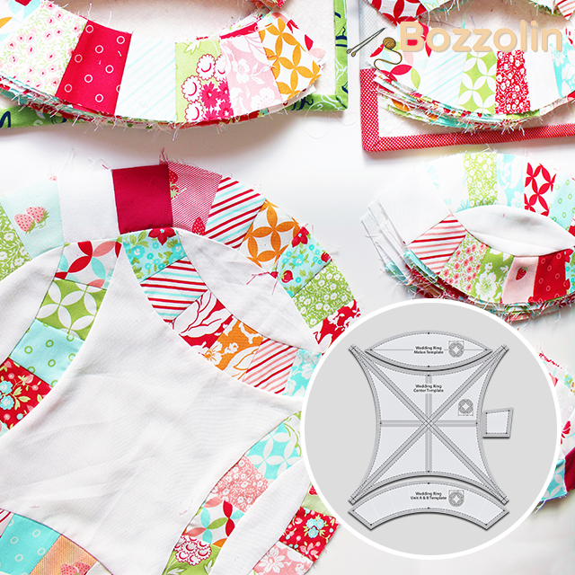 Double Wedding Ring Quilting Template