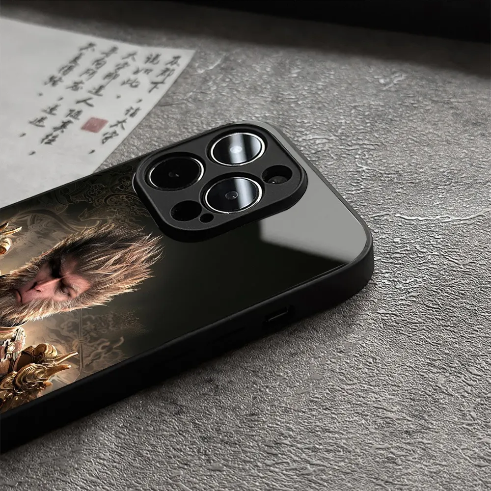 Black Myth Wukong Glass Phone Case