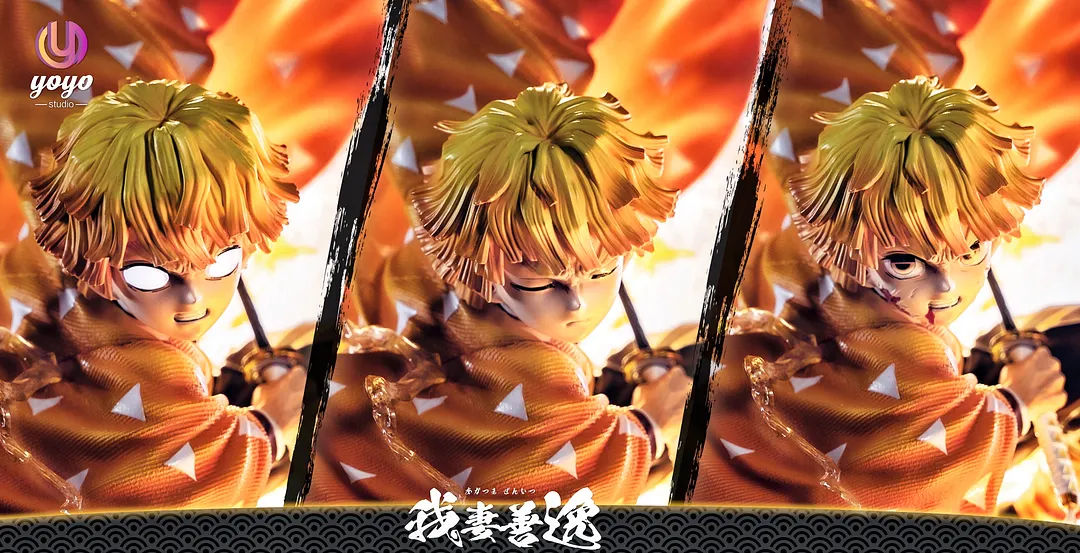 Zenitsu Agatsuma with LED - Demon Slayer: Kimetsu no Yaiba Resin Statue ...