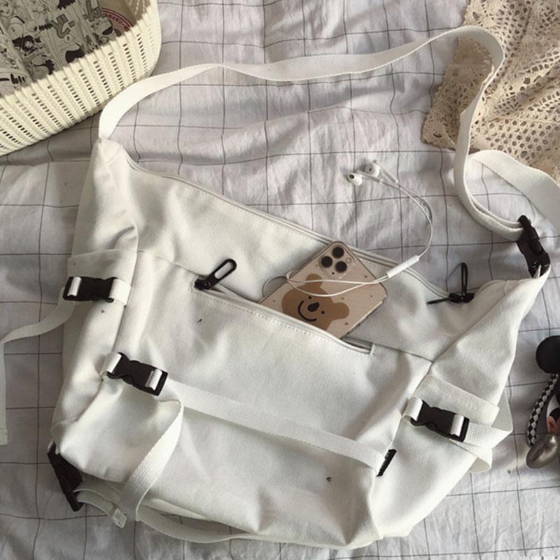 Canvas Student Crossbody Bag - MissTip