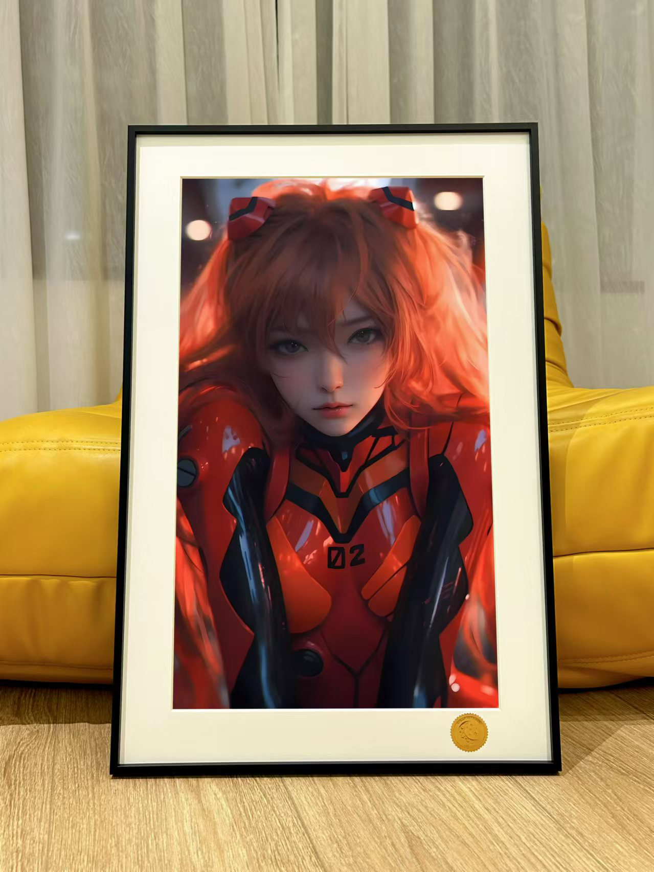 Realistic Ver. Asuka Langley Soryu Decorative Painting - (EVA) Neon ...