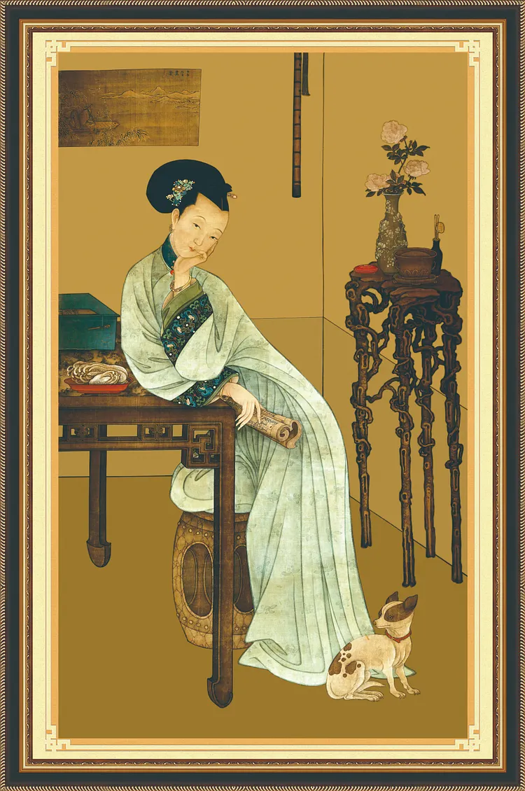 【Mona Lisa】Spring Boudoir Reading 60*95cm 11CT Stamped Cross Stitch