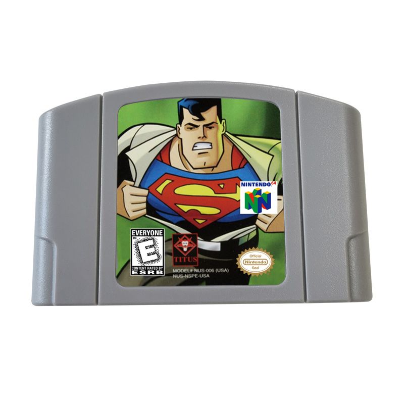 Superman N64 Cartridge For Nintendo 64 Game Console