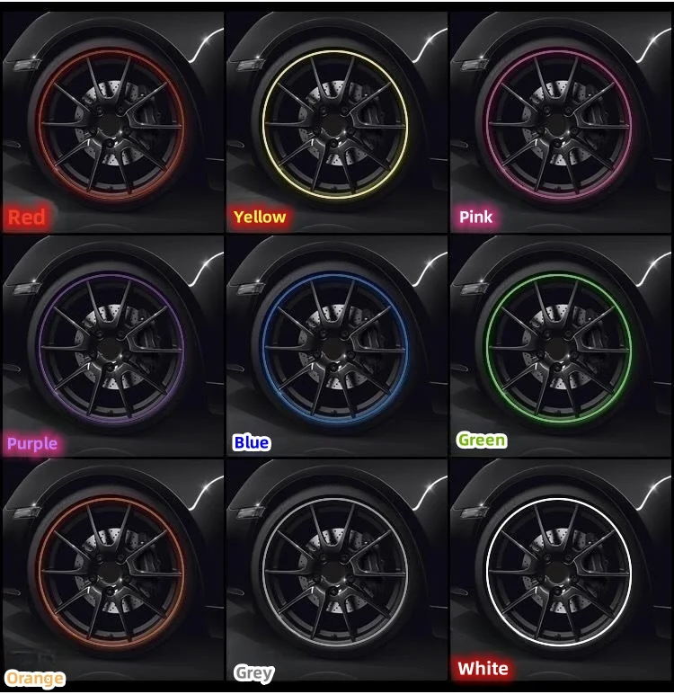 Car wheel protection ring anti-collision strip anti-scratch strip anti ...