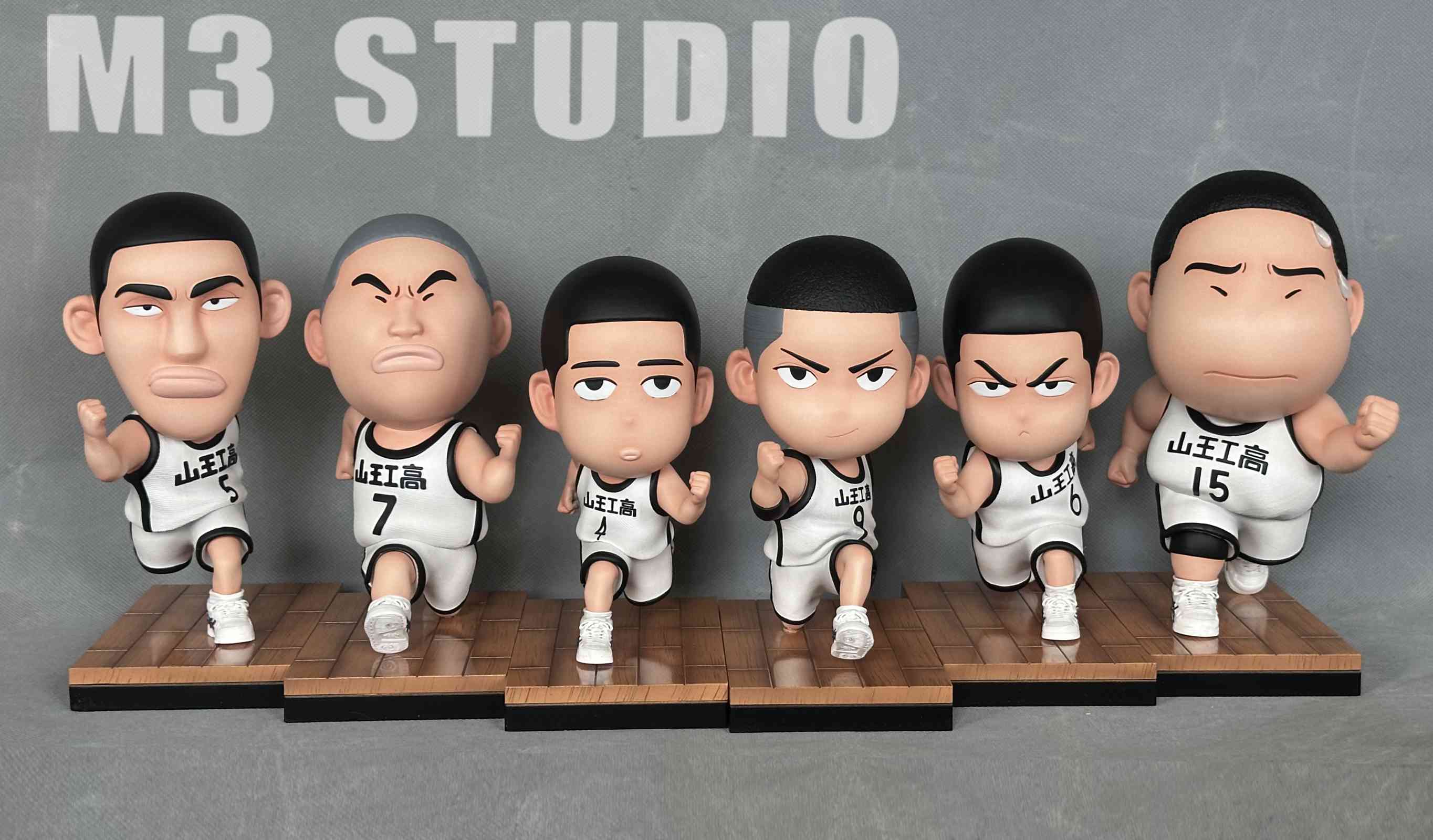 Chibi Ver. Sannoh High Running Team - SLAM DUNK Resin Statue - M3 Studios