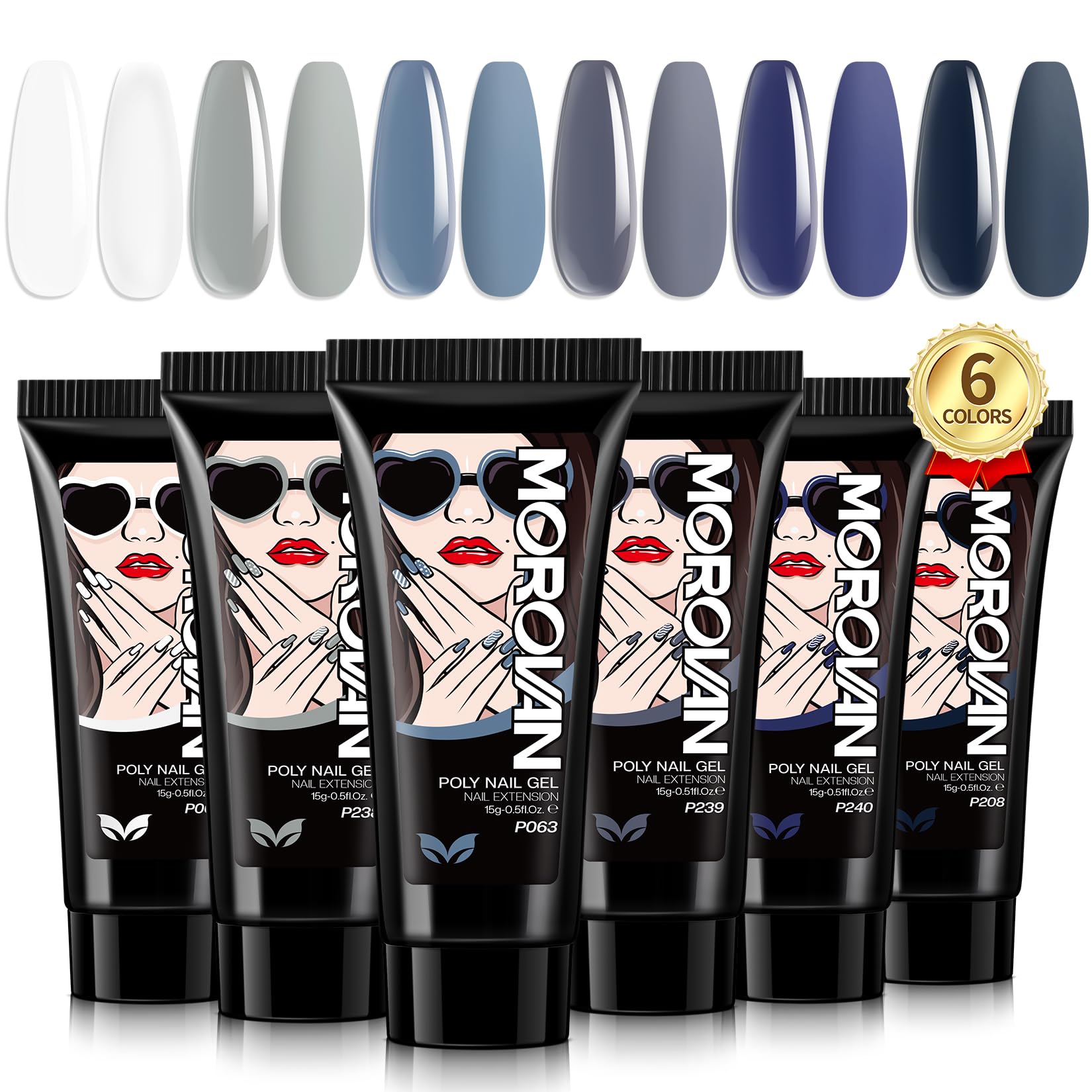 Poly Nail Gel Poly Gel Poly Extension Gel Nails Kits 15ML 30ML 60ML ...