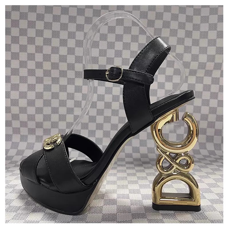 Roram Strange Heels Patent Leather Sandals
