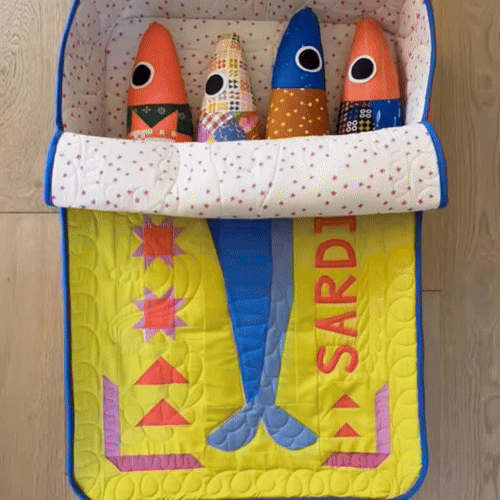 Sardine Pillow Pattern Template-with instruction