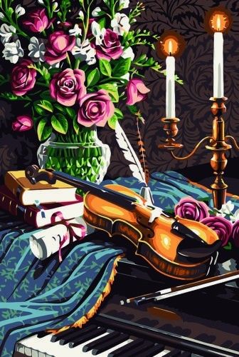 DIY Painting By Numbers | Musical Instrument Room- 40*60cm