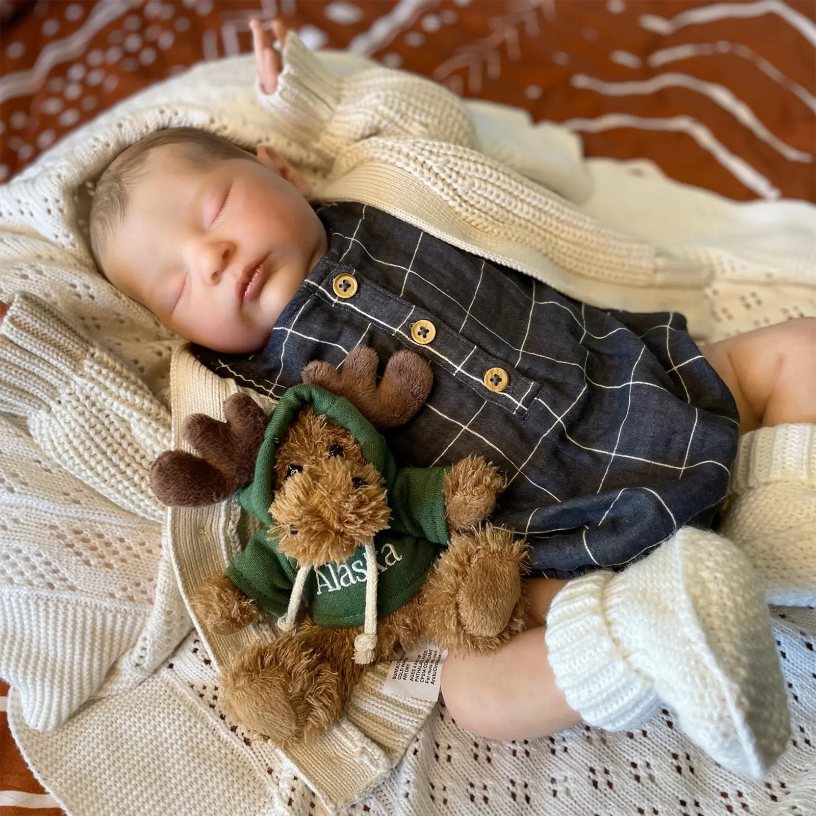 [New] 20" Lifelike Reborn Girl Baby Doll Named Dainler, Gifts For Kids