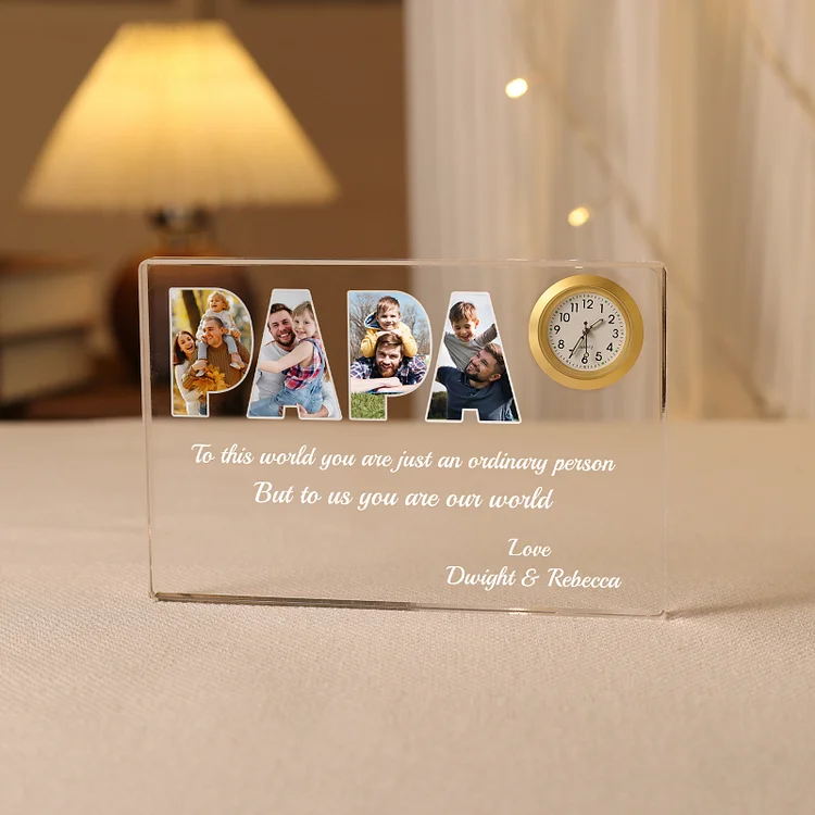 Jessemade UK 4 Photos - Personalized Custom Photo and Name Rectangular ...