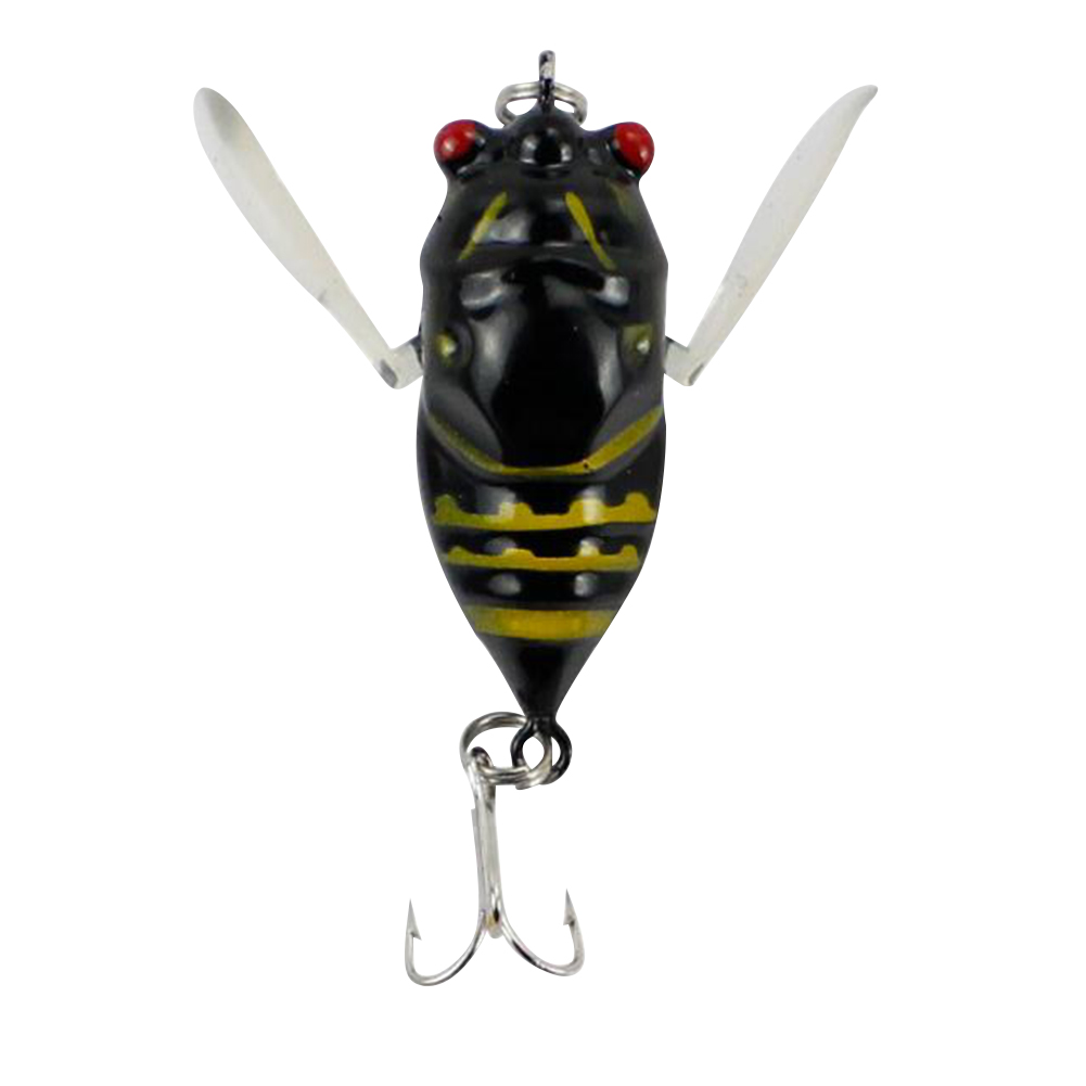 Plastic Bionic Bait Jig Hook 5cm 6g Wobbler Cicada Hard Fishing Lure ...