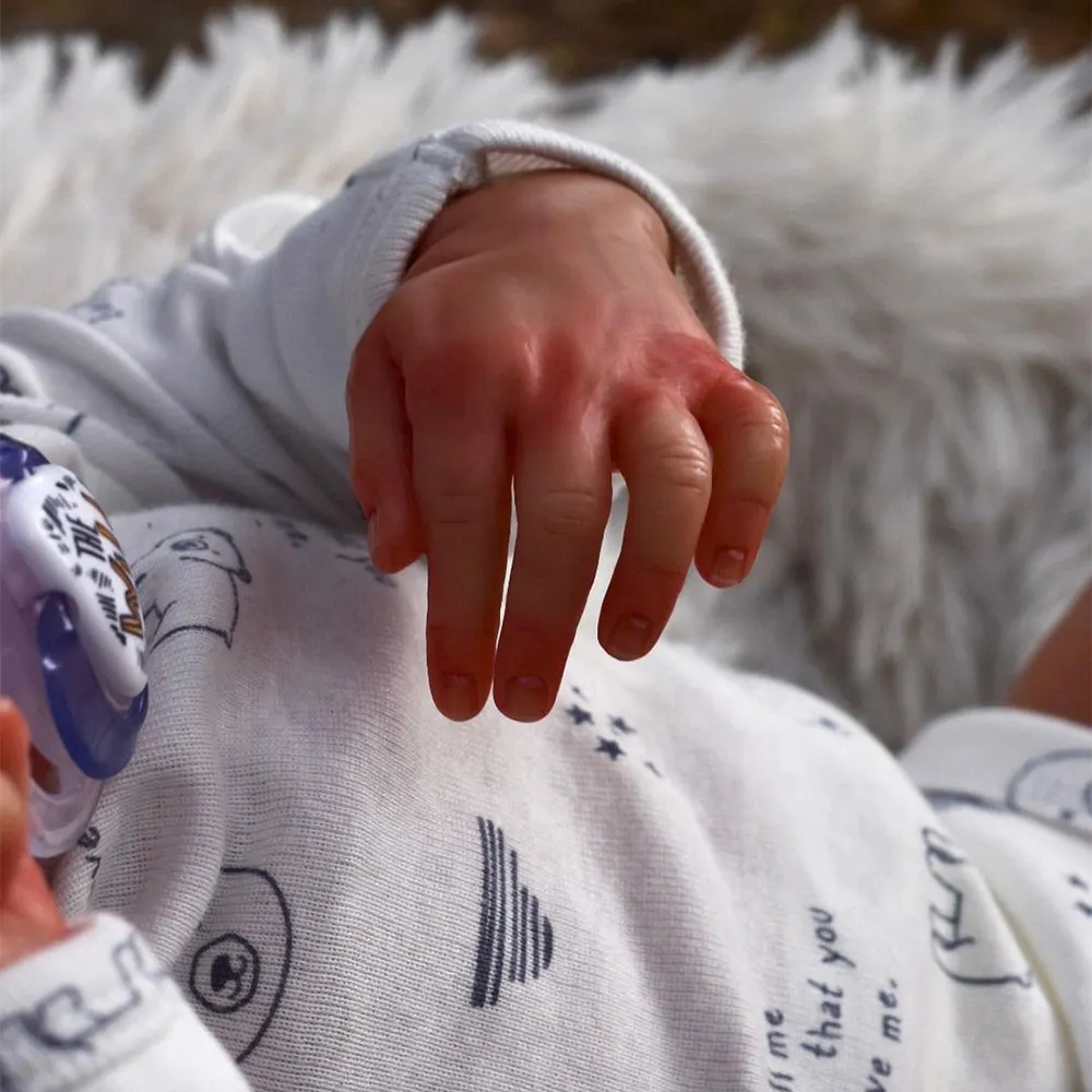 12'' Handmade Reborn Real Sleeping Baby Doll Boy Rowan with Beautiful ...