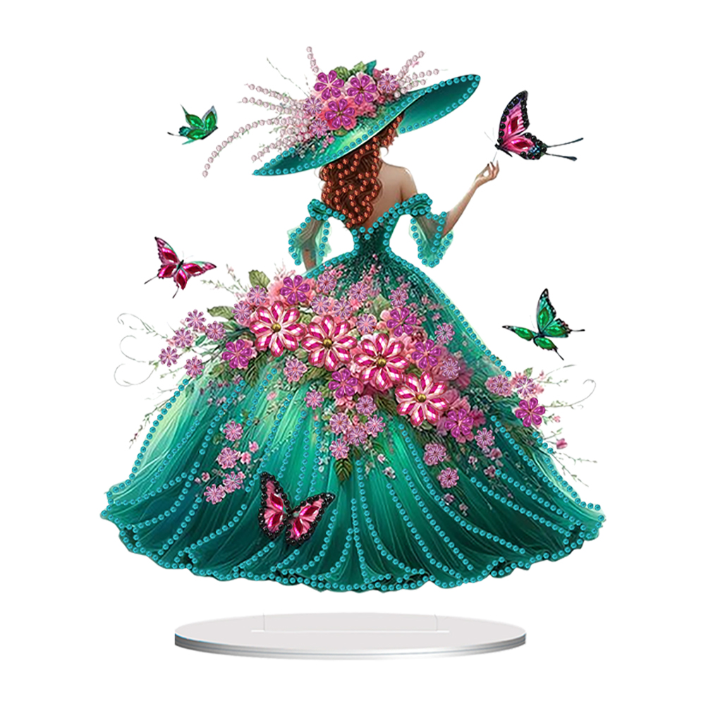 Double Sided Special Shape Elegant Lady Desktop Diamond Art Kits for ...