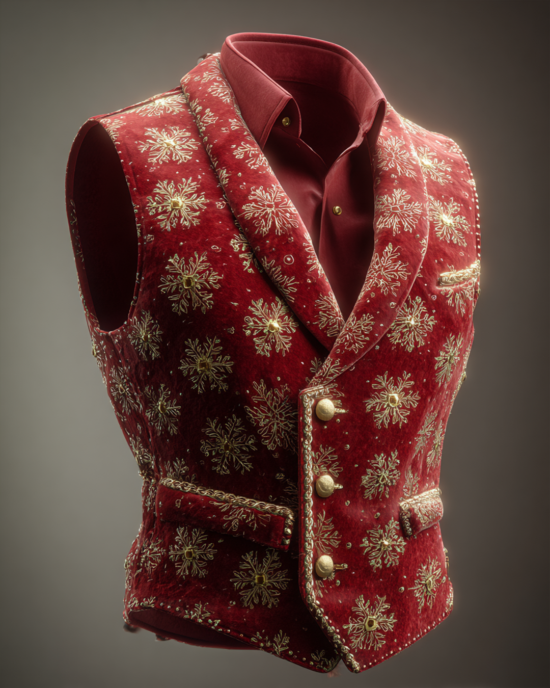 Christmas-themed snowflake embroidered hoodie6639