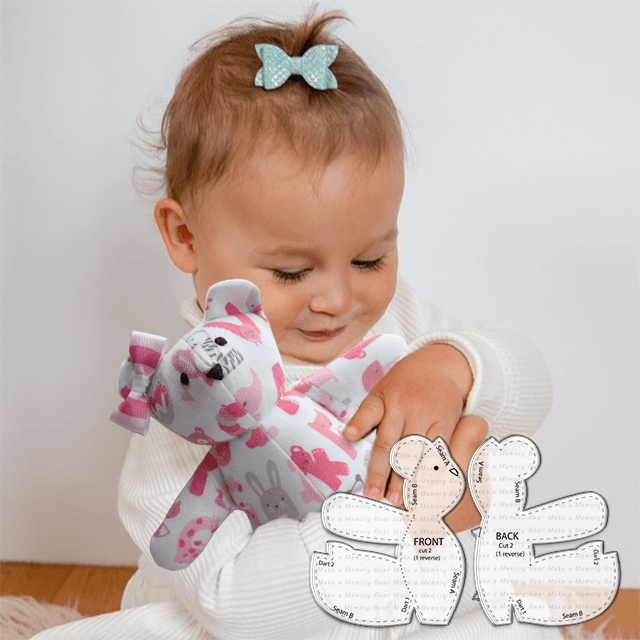 Simple Memory Bear Template Set - With Instructions