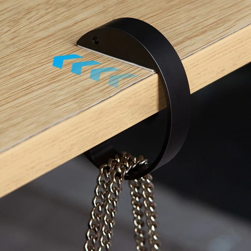 Nigikala Hooks Multi-Purpose Table Edge Hook Office Handbag Bag Holder ...