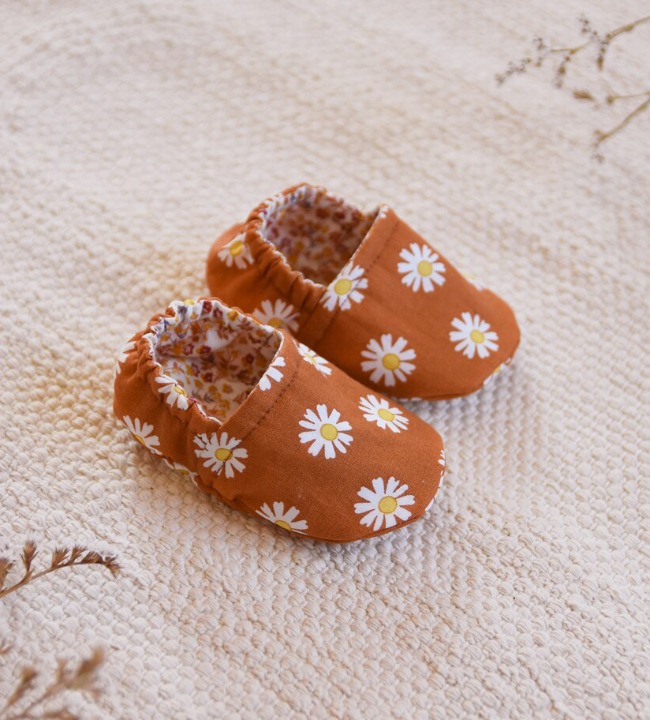 Baby Slippers Sewing Template With Tutorial