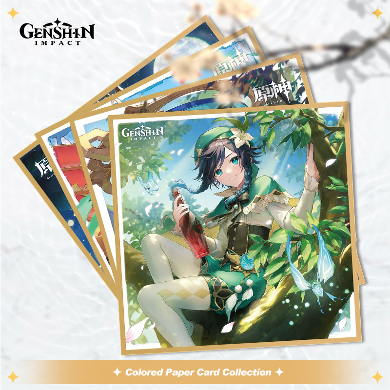 Genshin Peripheral Colored Paper Collection Card Gift - Xiao, Tighnari ...