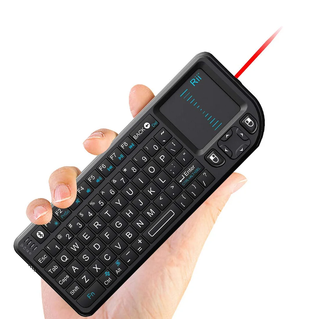 RII K02+ Wireless Bluetooth With laser Mini Keyboard