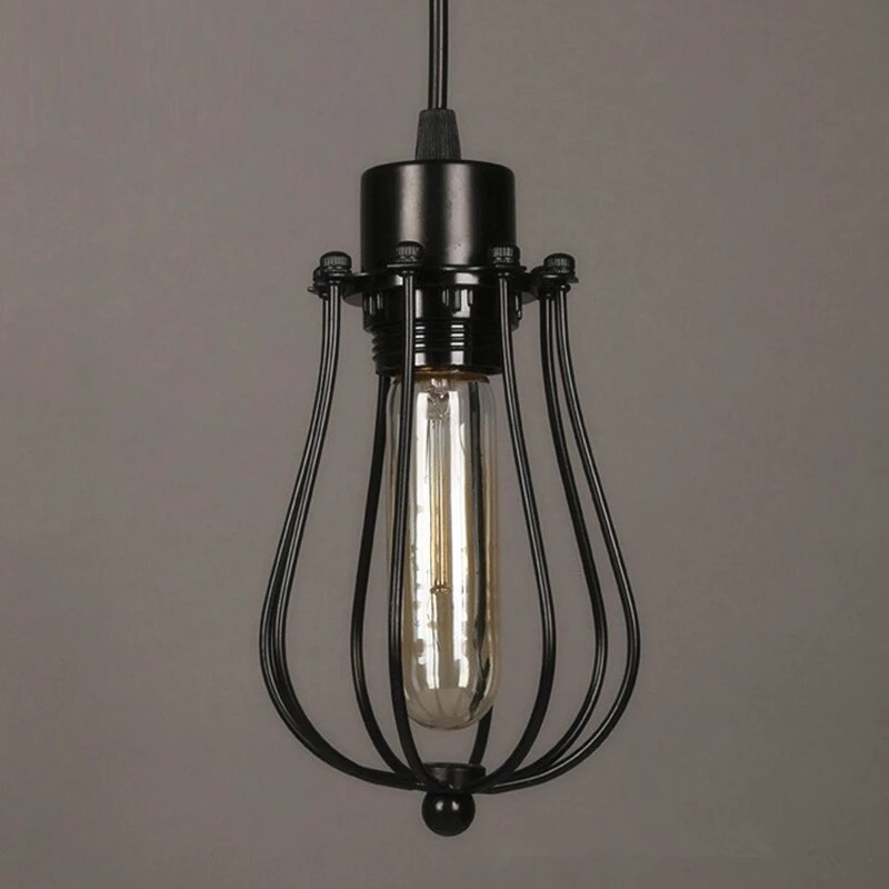 Indoor Lighting Cord LED Pendant Lights E27 Retro Celling Lights With ...