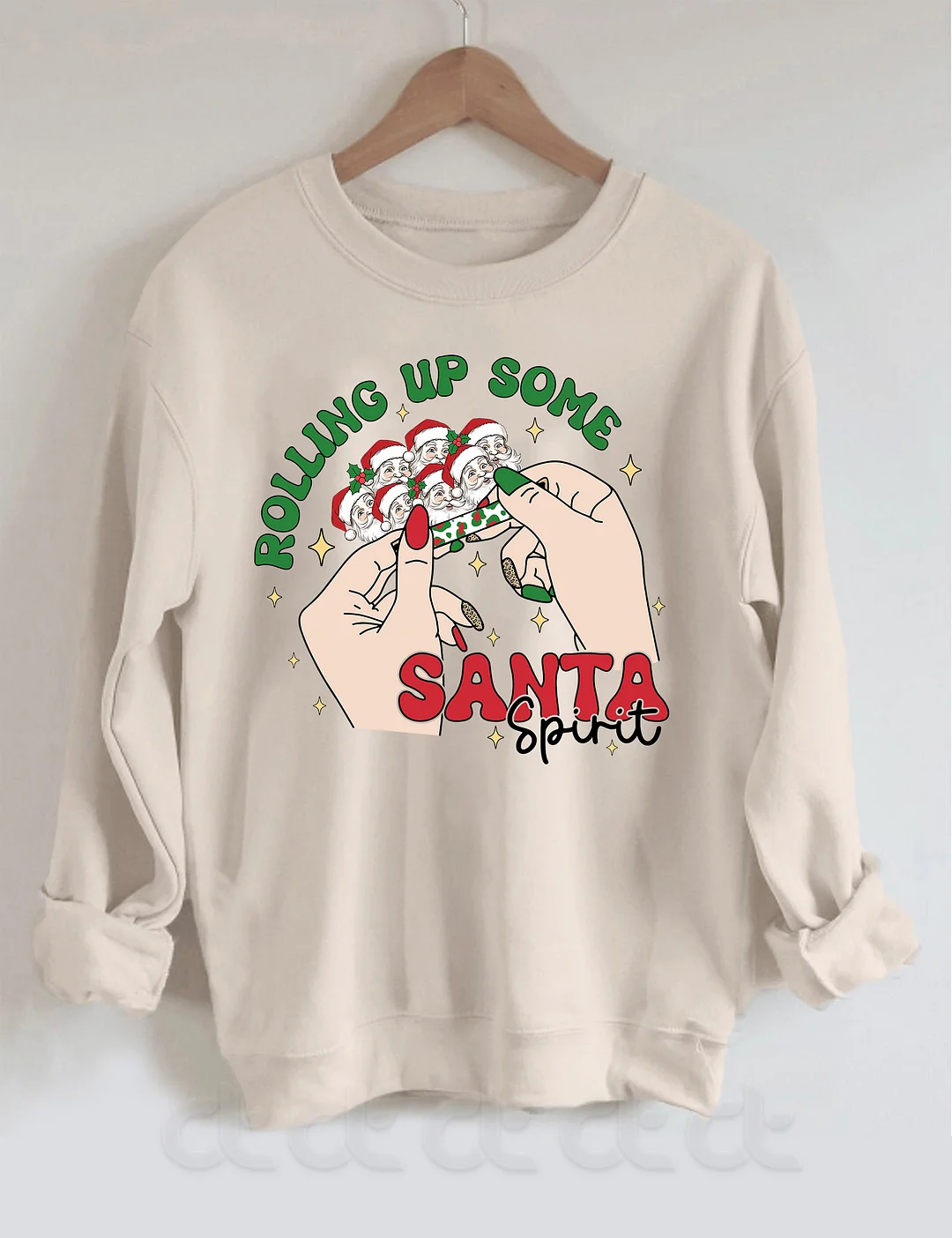 Rolling Up Some Santa Spirit Sweatshirt