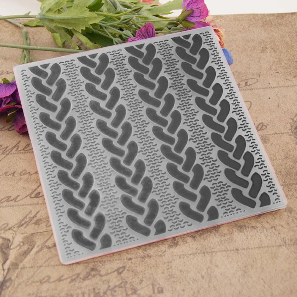Chain Embossing Folders Curve Decoration for Scrapbook Folder for ...