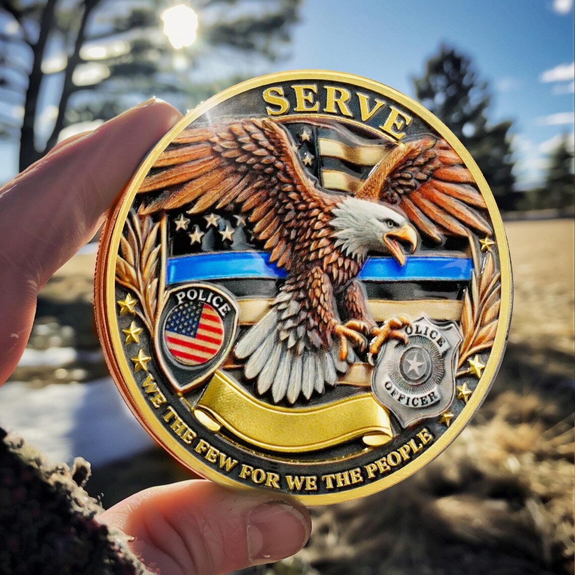 Thin Blue Line Challenge Coin