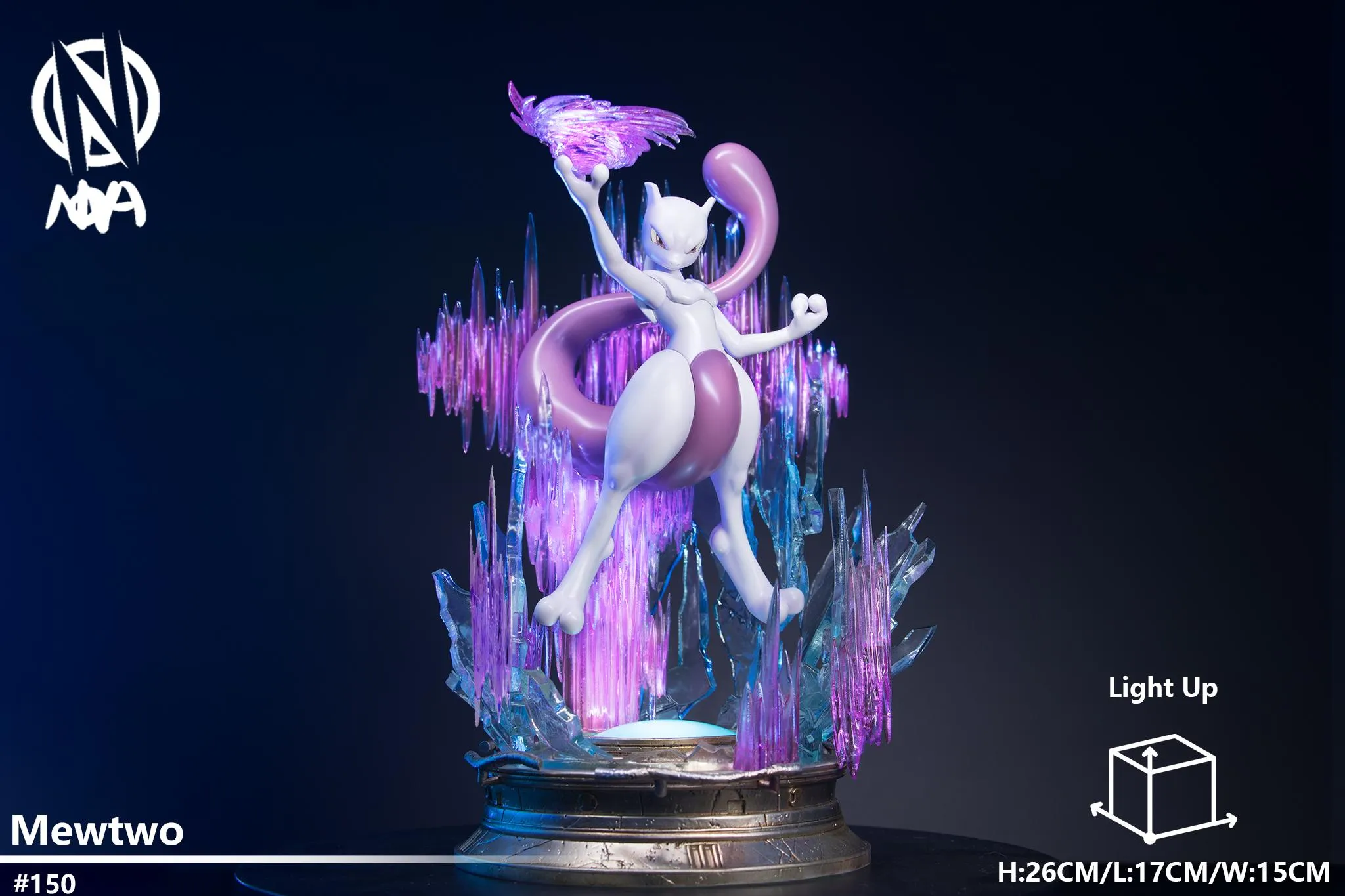 Legendary Pokemon Series 001 Mewtwo with LED - Pokemon Resin Statue ...