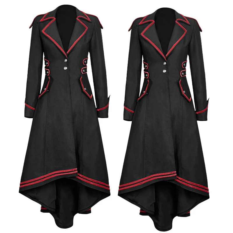 Punk Retro Medieval Coat And Tuxedo