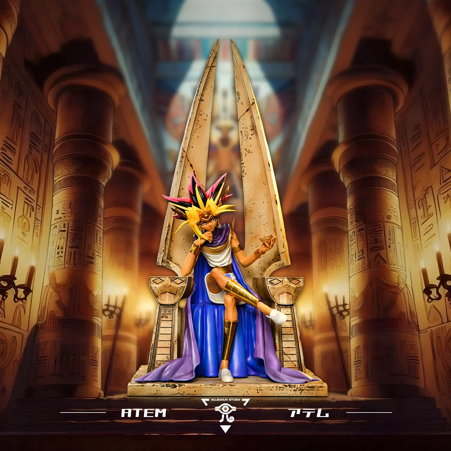 1/7 Scale Pharaoh Atem - Duel Monsters/ Yu-Gi-Oh! Resin Statue ...