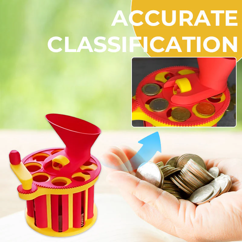 🔥Coin sorter with hand crank