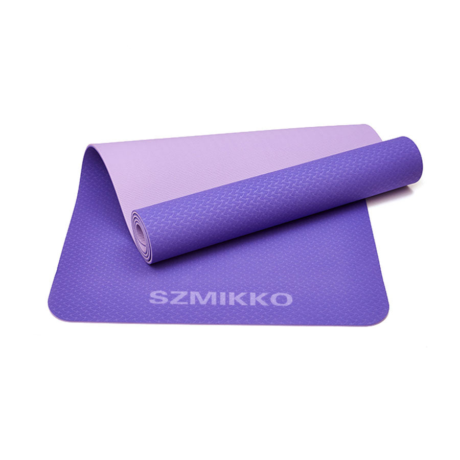 SZMIKKO Personal Exercise Mats Non-Slip Fitness Exercise Mat 4mm Thick ...