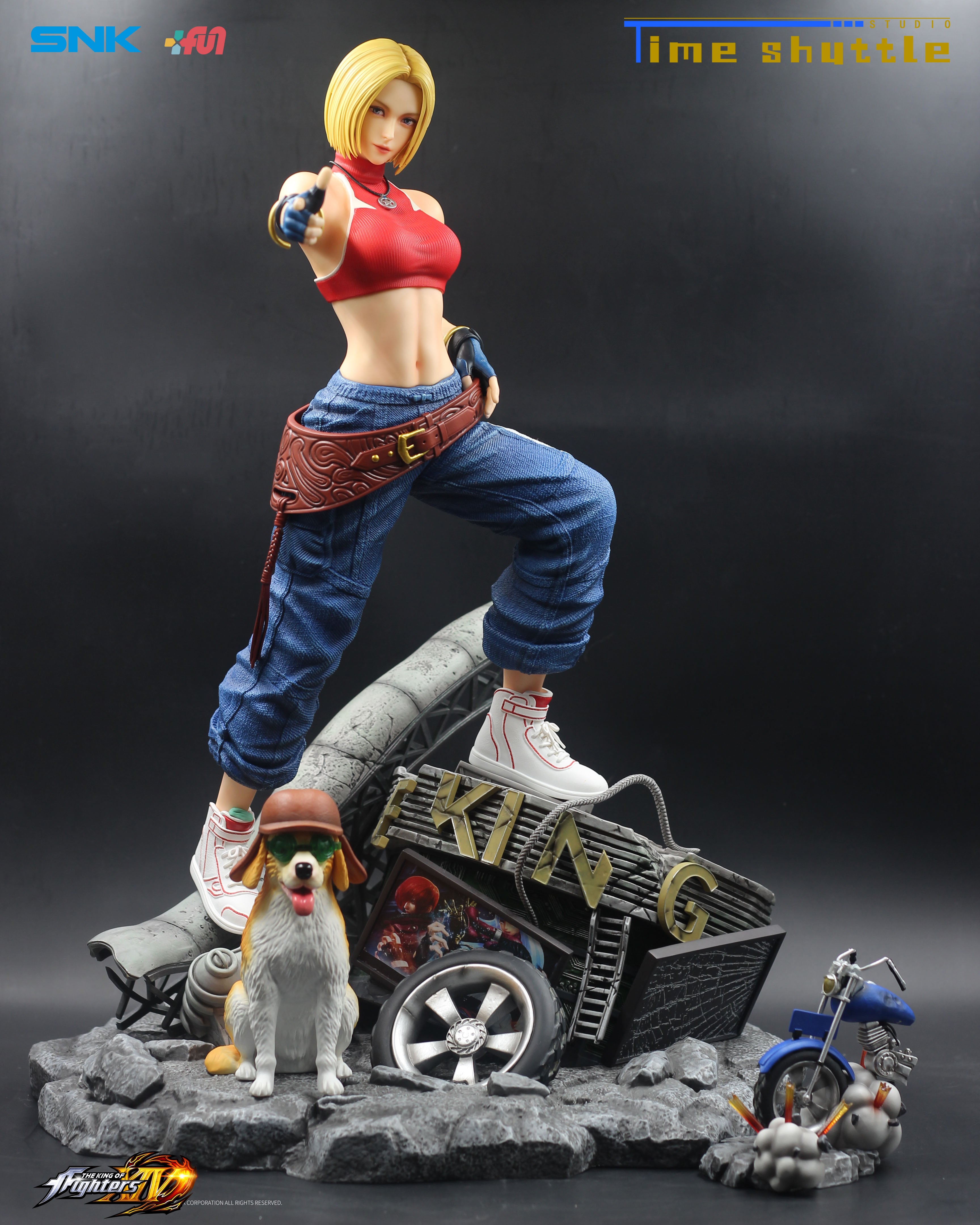 1/4 Scale Licensed Blue Mary - The King of Fighters XIV Resin Statue ...