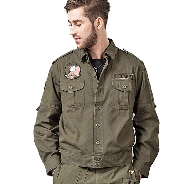 Tactics Cotton Long Sleeve Army Men's Shirt