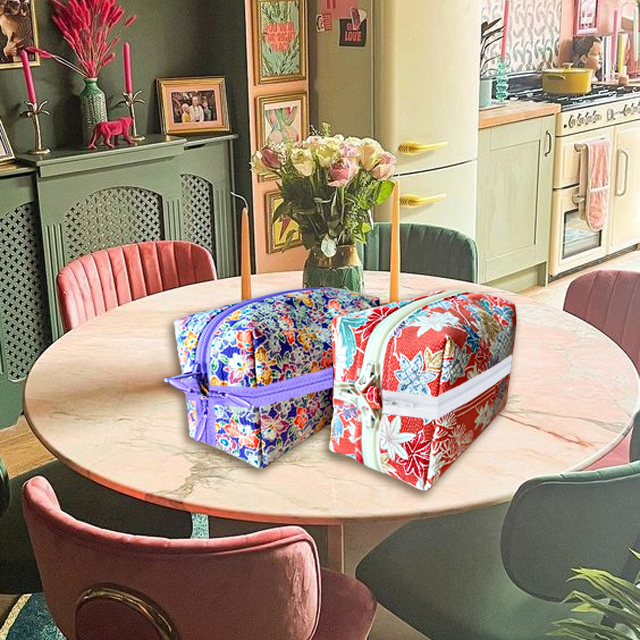 4 Sides Zipper Bag Template - Include Instructions