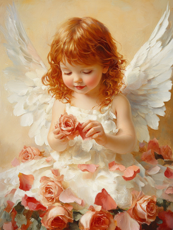 Angel Girl (velvet cloth) full crystal round/square diamond painting