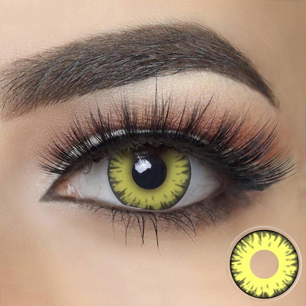 Twilight Yellow Vampire Halloween Contacts
