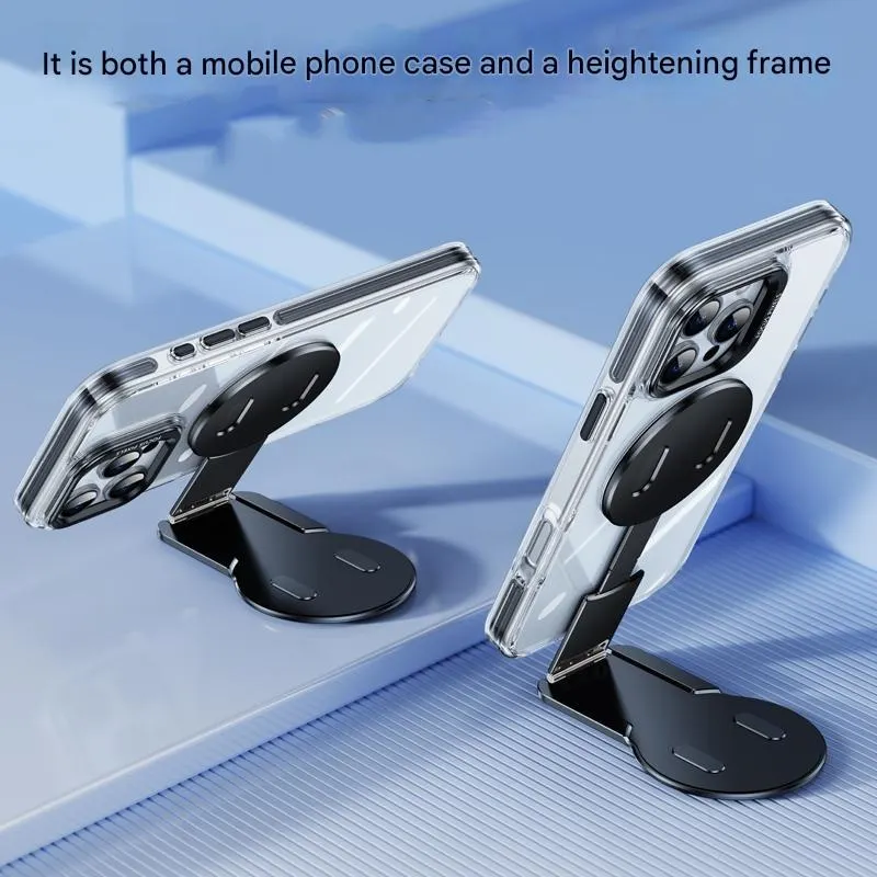 Suspended metal bracket airbag anti-fall iPhone16promax mobile phone case