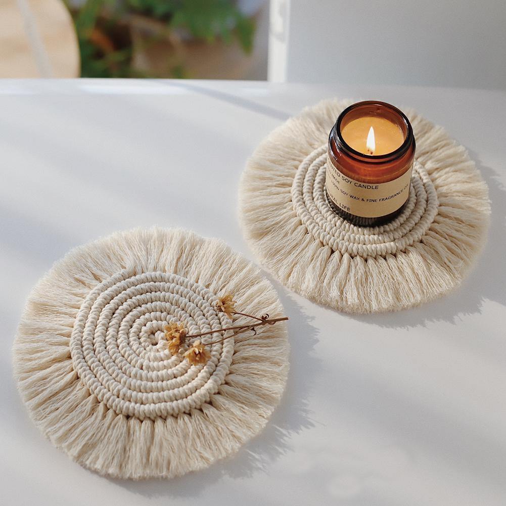 Calice - Bohemian Macrame Cup Pad