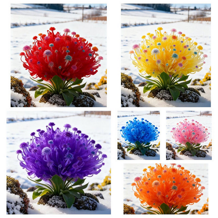 ️ Winter Secret Flower Cluster — Where Magic Blooms in the Cold