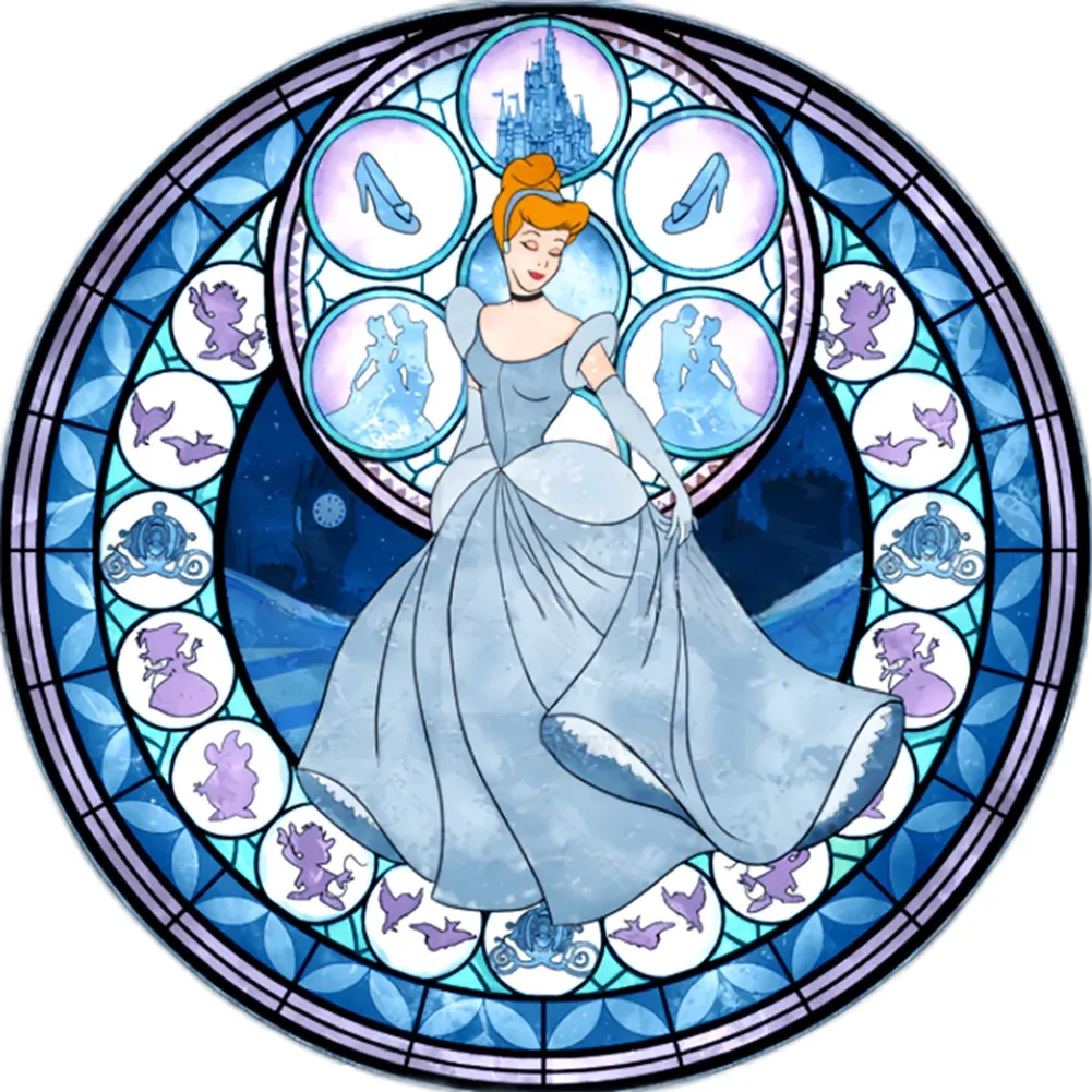 Cinderella Princess (canvas) full round/square drill diamond painting