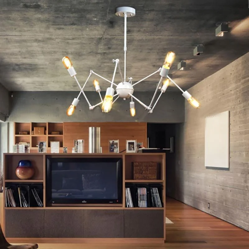 Art Deco Modern Spider Pendant Lights With 6/8/10/12 Heads Adjustable ...