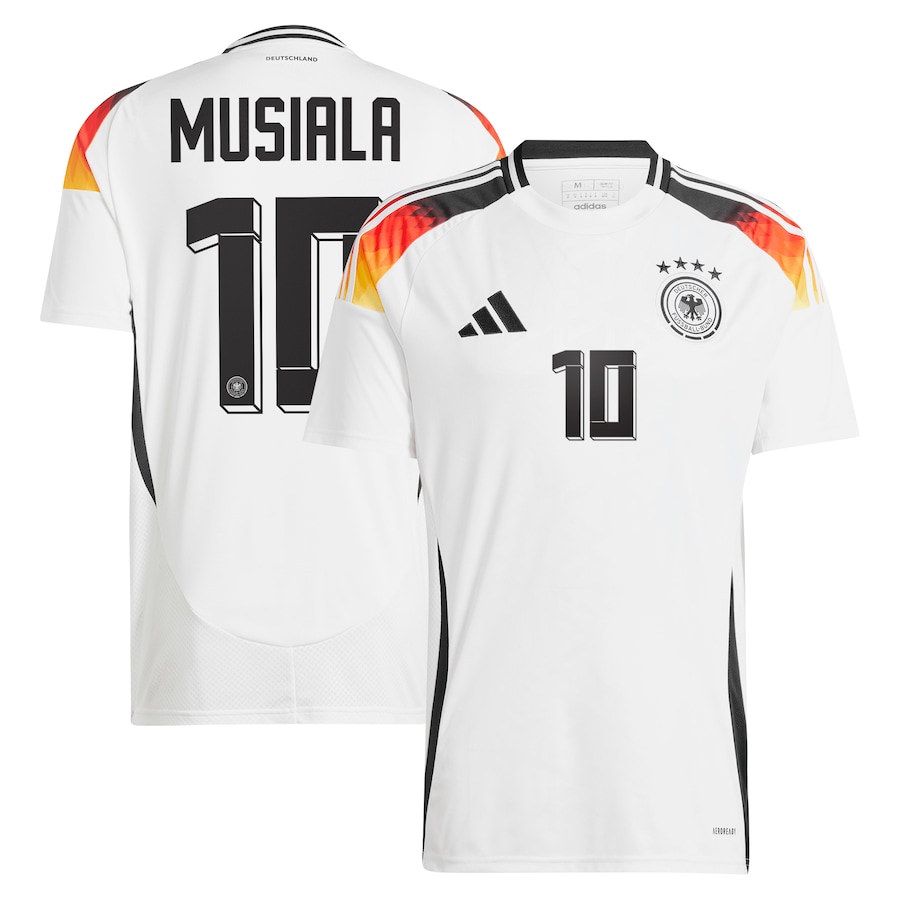 Germany Jamal Musiala 10 Home Shirt Kit UEFA Euro 2024