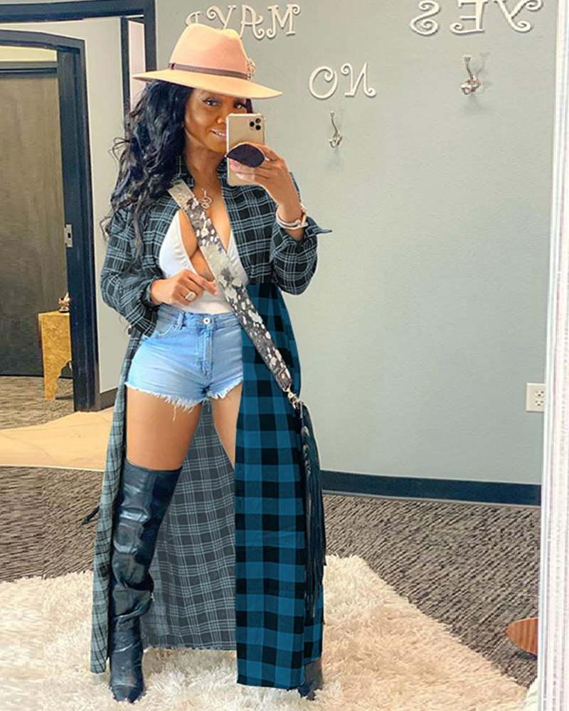 BAILEY PLAID DRESS/DUSTER