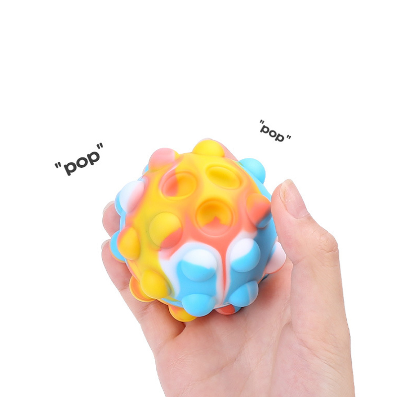 Fidget Poppers Dimple 3D Ball Popper Toy Octagon Shape Squeeze Toys
